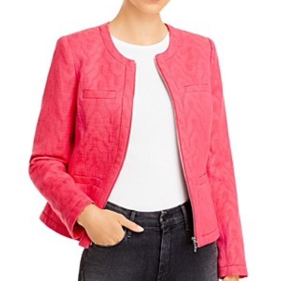 Karl Lagerfeld | Jackets & Coats | Nwt Karl Lagerfeld Hot Pink Jacket ...